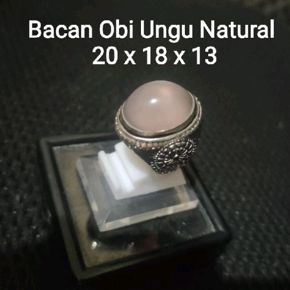 Jual Bacan Obi Ungu Natural Kualitas Giwang batu akik | Shopee Indonesia