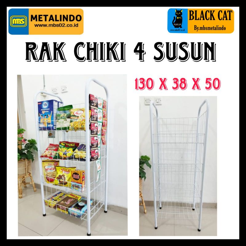 Jual Rak chiki 4 susun MBS rak jajanan warung rak serbaguna Rak ...