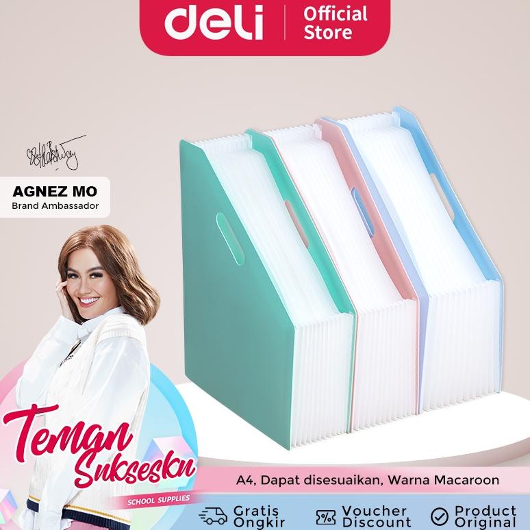 Jual Deli Standing File A4 100% bahan impor EB41102 | Shopee Indonesia