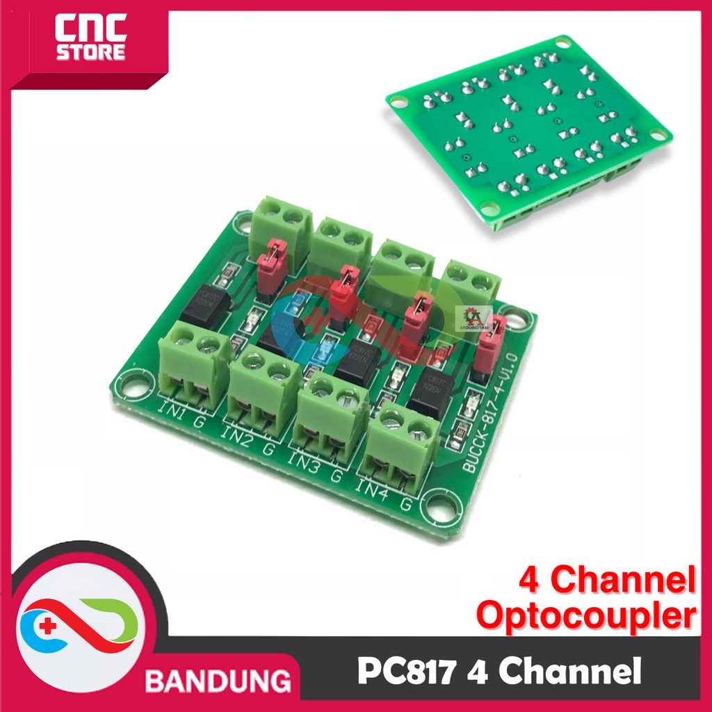 Jual PC817 4 channel 2Ch OptoCoupler Opto Coupler Isolation Board | Shopee Indonesia