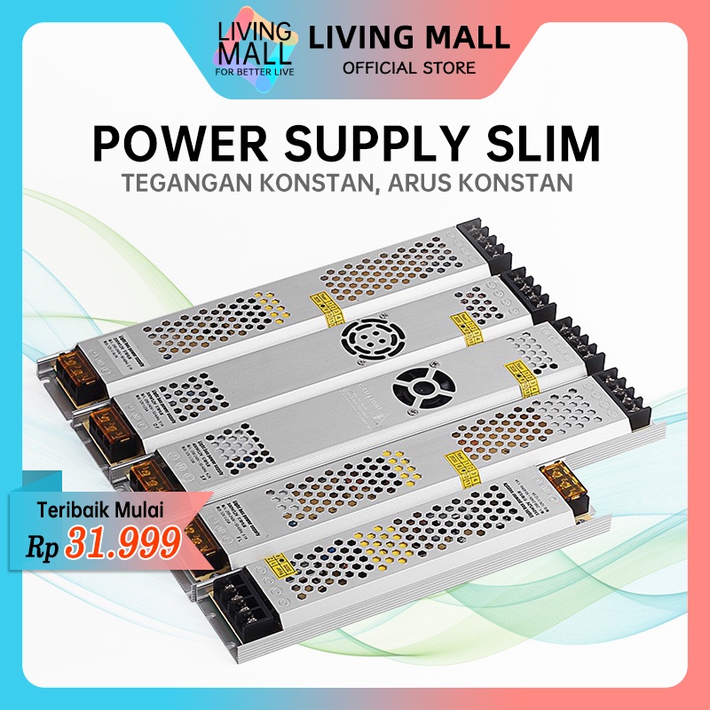Jual Power Supply Slim 12 Volt / 3A-25A 36W-300W Trafo Indoor Light Box Strip LED | Shopee Indonesia