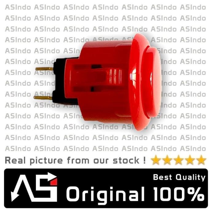 Jual Tombol Sanwa Arcade Button OBSF-24 Red | Shopee Indonesia