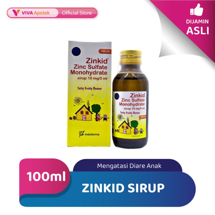 Jual Zinkid Sirup untuk Mengatasi Diare Anak (100 ml) | Shopee Indonesia