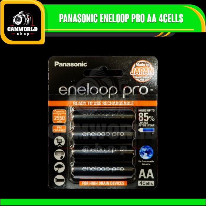 Jual Jual Battery Panasonic Eneloop Pro Rechargeable Battery Aa Isi 4