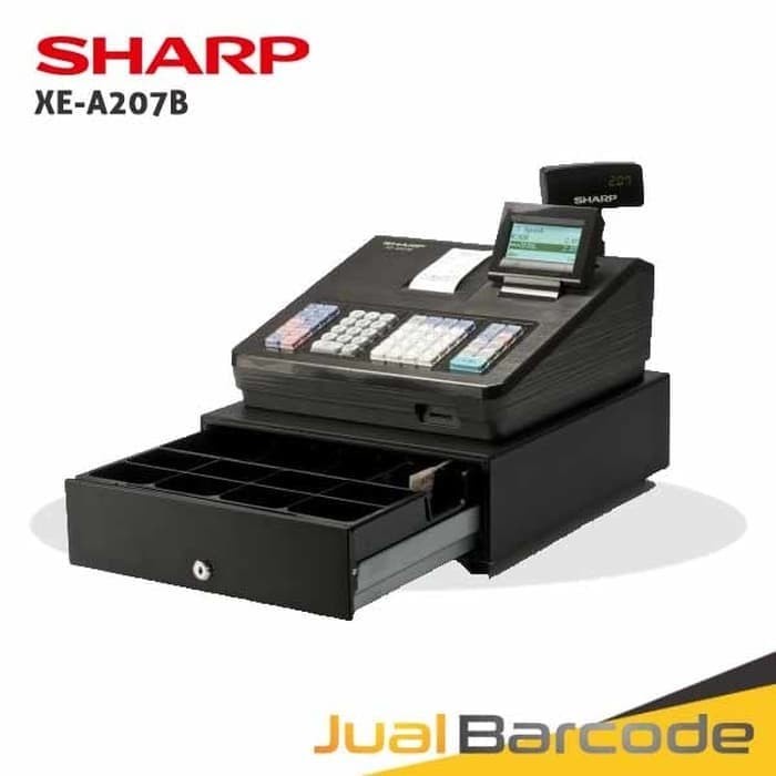 Jual CASH REGISTER XE-A207B - MESIN KASIR SHARP 207 HITAM | Shopee Indonesia