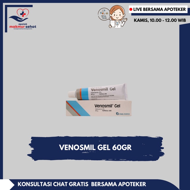 Jual VENOSMIL GEL 60 GRAM | Shopee Indonesia