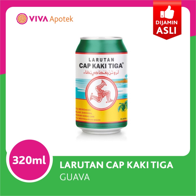 Jual Larutan Cap Kaki Tiga Guava Meredakan Panas Dalam, Sariawan (320 ml) | Shopee Indonesia
