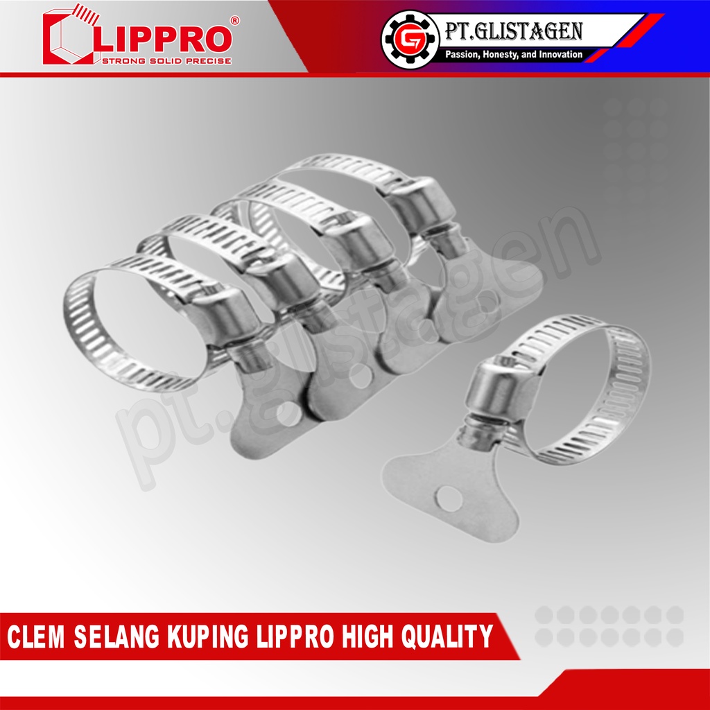 Jual LIPPRO Klem Selang Kuping Hose Clamp Stainless Handle ( Semua ...