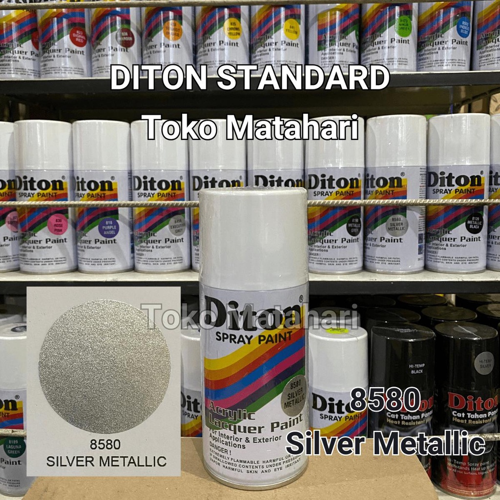 Jual Diton Standar 8580 Silver Metallic 300ml pylox pilok | Shopee ...