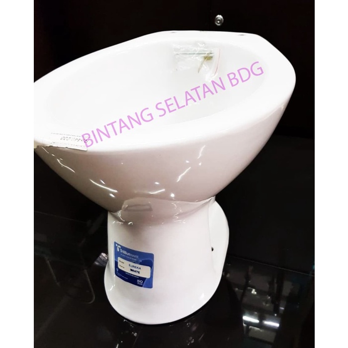 Jual CLOSET DUDUK SIRAM TRILIUN WARE EUREKA | Shopee Indonesia