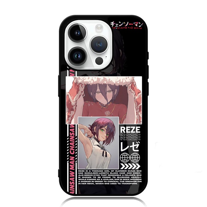 Jual Casing Case iPhone 15 Plus Pro Max Chainsaw Man Reze AE0317 Custom ...
