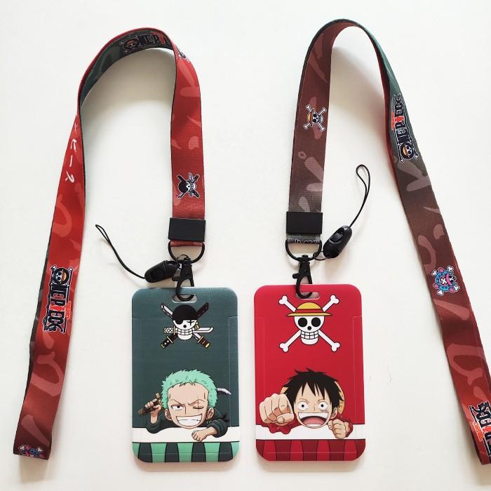 Jual Id Card Holder Name Tag Lanyard / Kalung Wadah Kartu Anime One ...