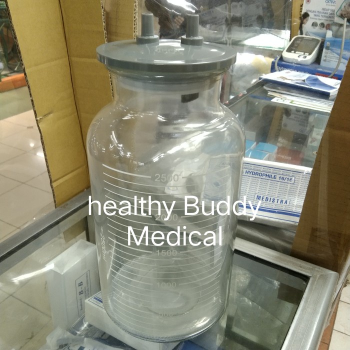 Jual Sparepart Botol Tabung Suction 2500 Ml Kaca | Shopee Indonesia