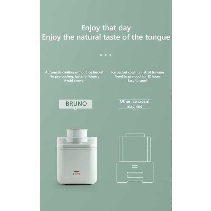 Jual Bruno Ice Cream Machine Maker 500Ml Mesin Pembuat Es Krim & Yogurt ...