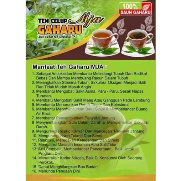 Jual TEH GAHARU MJA HIDUP SEHAT ALAMI SEMBUHKAN BERBAGAI MACAM PENYAKIT ...