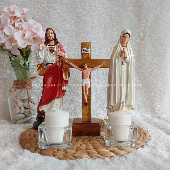 Jual SET MISA KATOLIK/BUNDA MARIA 20CM/PATUNG YESUS 20CM/SALIB 20CM ...