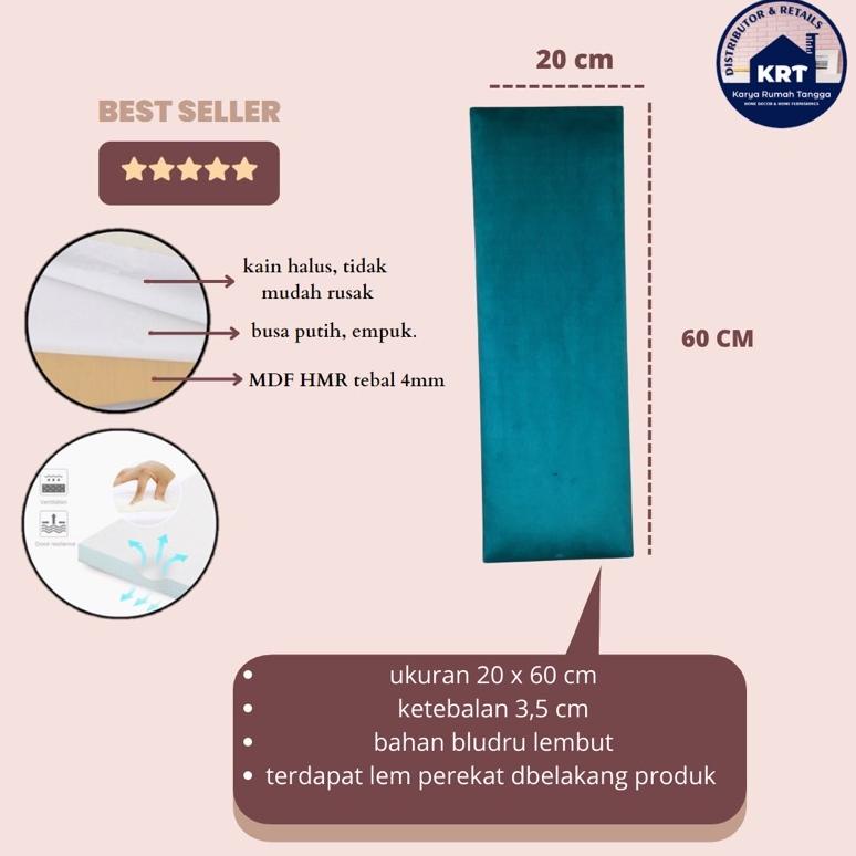 Jual New - HEADBOARD PURE BLUDRU | Persegi Motif 20 CM X 60CM ...