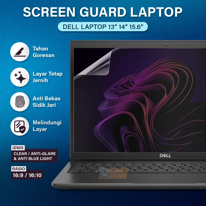 Jual Bae Laptop Dell 13 14 15.6 Screen Protector Anti Gores Matte Glare ...