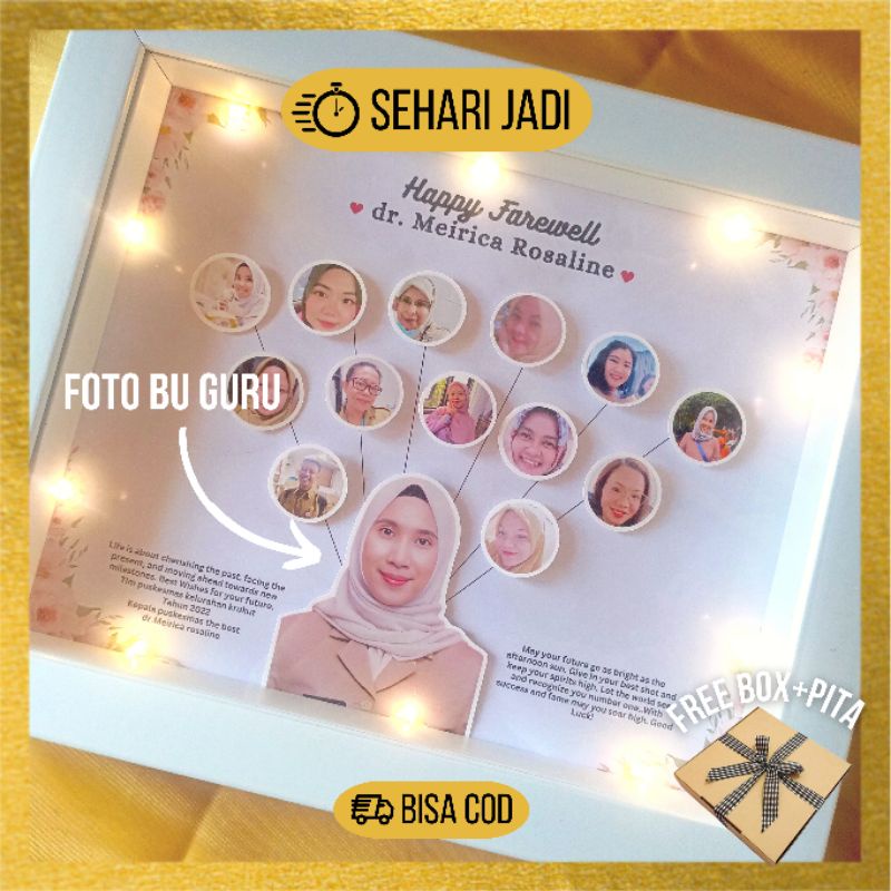 Jual Scrapframe Pop Up Balon 3D Kado Hari Guru Free Box Kado | Shopee ...
