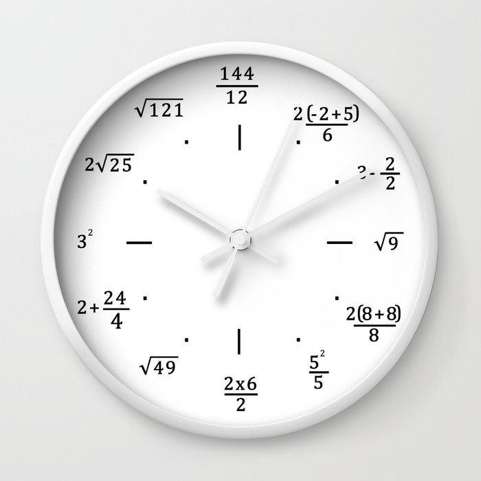 Jual Jam Matematika - Jam Dinding Saja | Shopee Indonesia