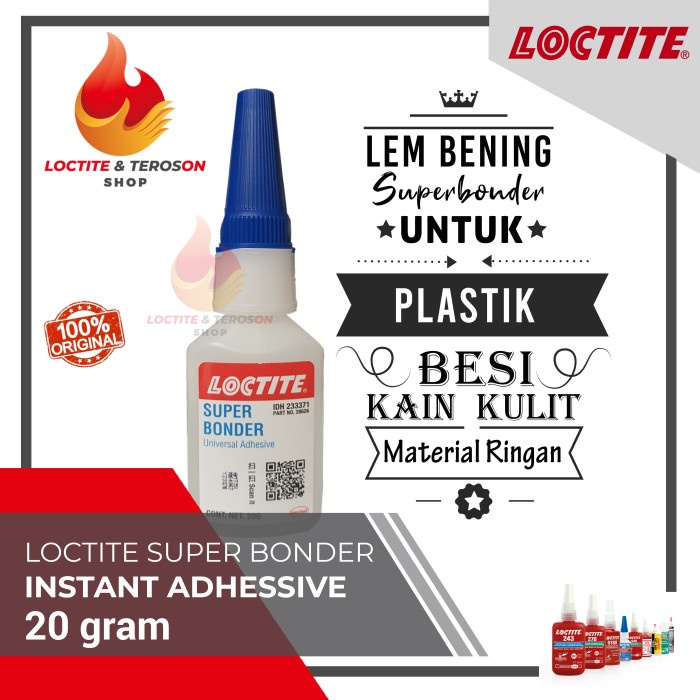 Jual Loctite Superbonder Lem Bening Untuk Besi Plastik Diecast Rc Drone ...