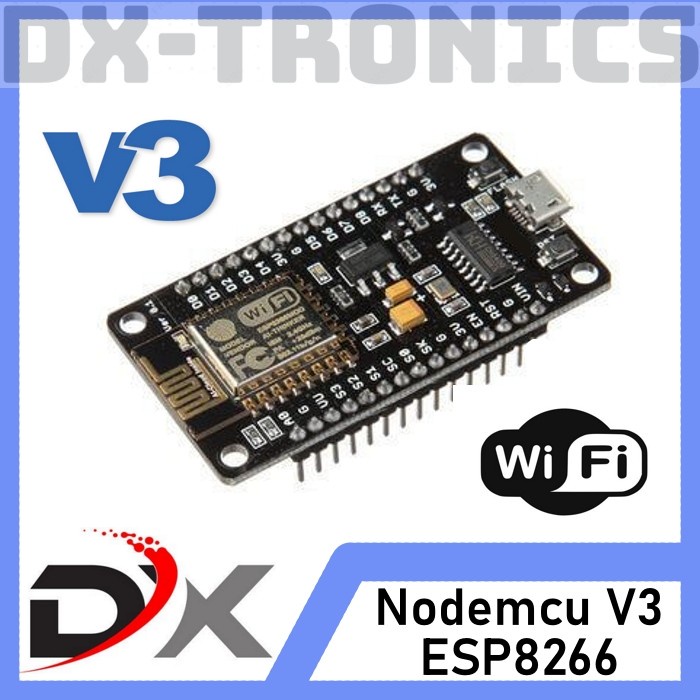 Jual NodeMCU V3 Lolin LUA WiFi CH340 ESP8266 IoT | Shopee Indonesia
