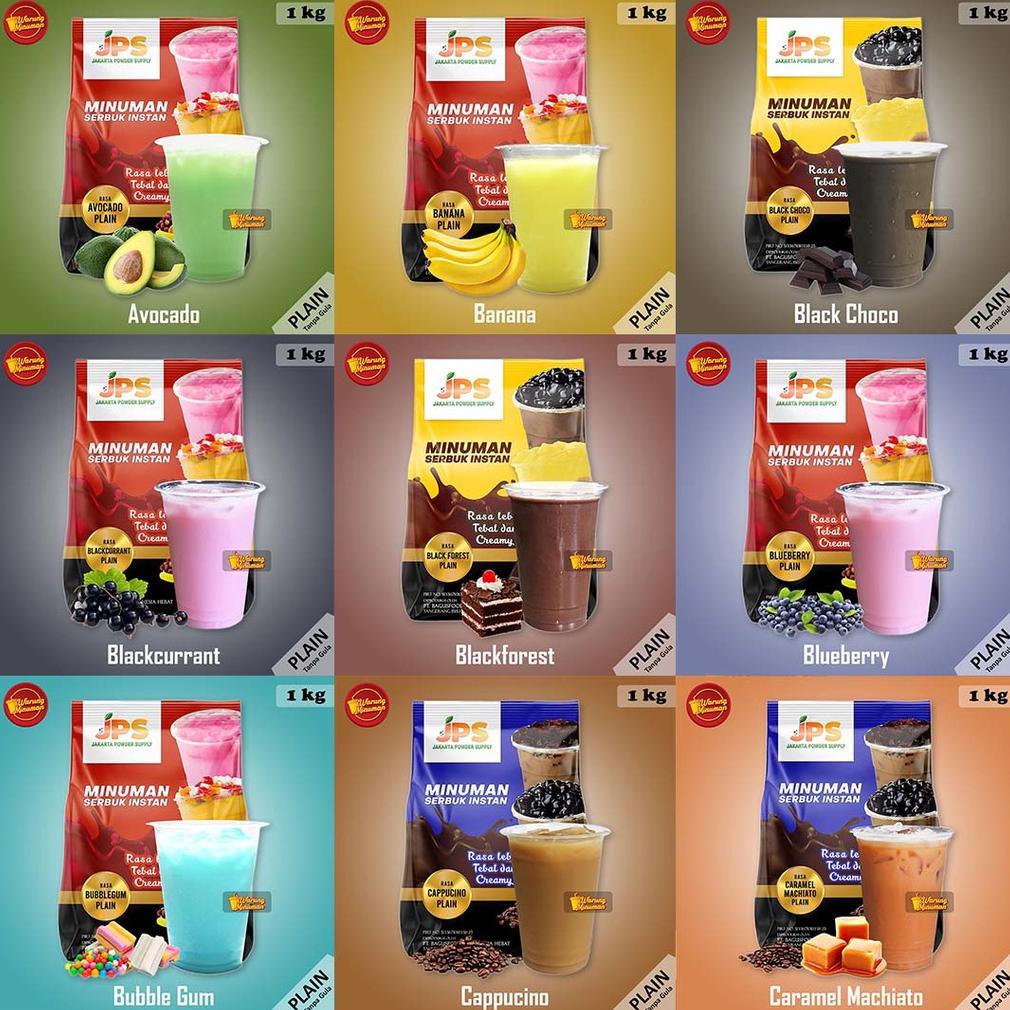 Jual Limited - 40 Rasa Bubuk Minuman JPS Plain 1 kg Tanpa Gula - Kiloan ...