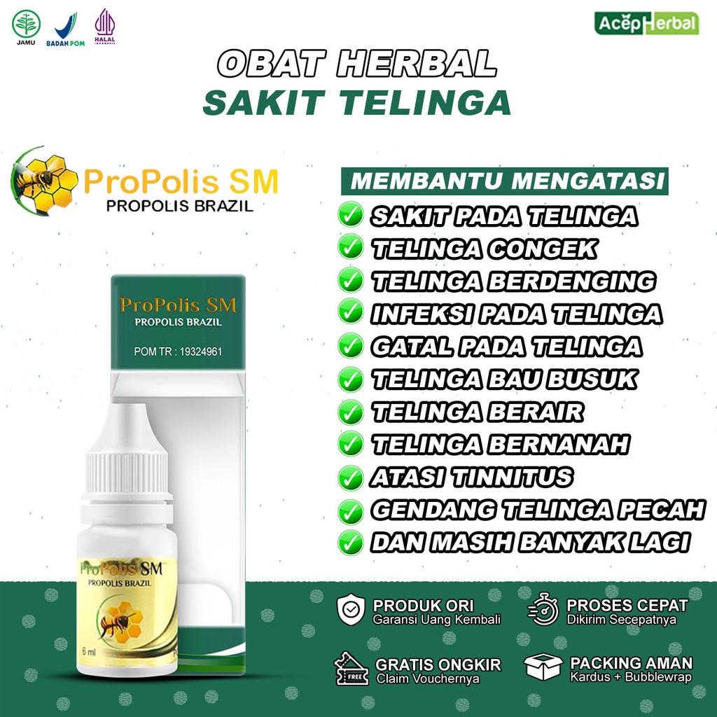 Jual Obat Tetes Sakit Telinga Congek Teling Berair dan Bernanah Telinga ...