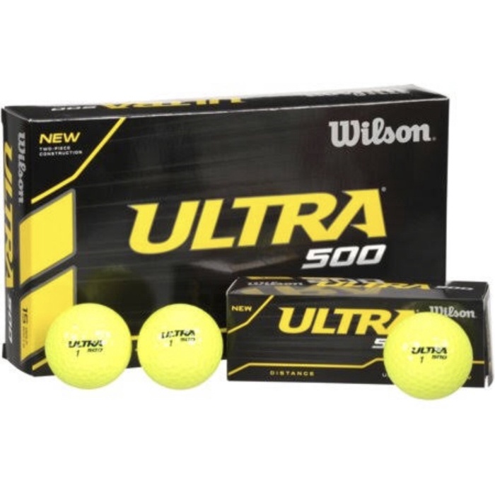 Jual Golf Ball Wilson Ultra 500 Yellow - Bola Golf (15 balls) | Shopee ...