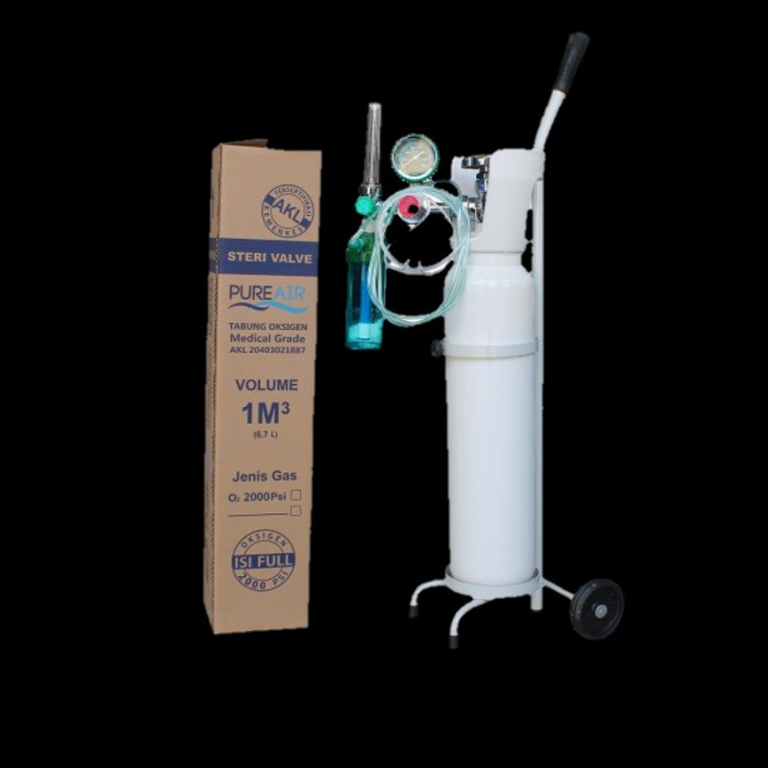 Jual Paket Lengkap Tabung Oksigen 1M3 Siap Pakai | Shopee Indonesia