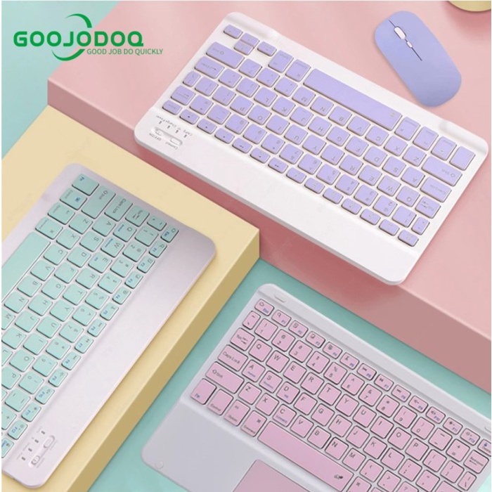 Jual WIRELESS BLUETOOTH KEYBOARD MOUSE SET OFFICE SILENT 9.7 INCH ...