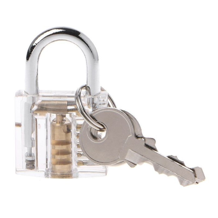 Jual Transparent Cutaway Inside View Practice Padlock Gembok Transparan ...
