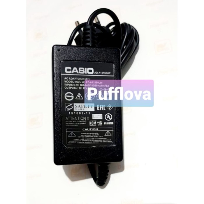 Jual [Original] Adaptor Keyboard Casio Wk 500 1600 1800 3000 3100 3500 ...