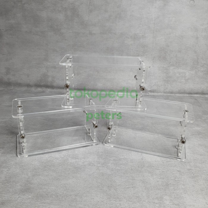 Jual COD Premium Box Acrylic Single Sepaket Isi 3 Free Palet Bisa Gojek ...