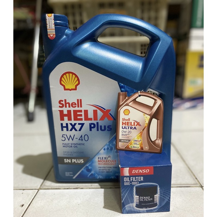Jual Baru Paket Ganti Oli Shell Hx7 10W 40 Utk Nissan Berkualitas ...