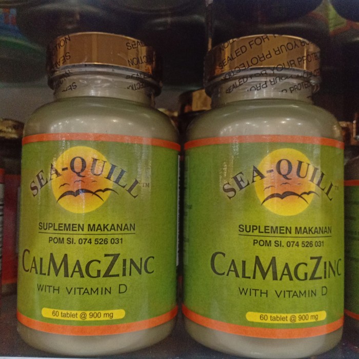 Jual [New] Seaquill Calmagzinc 60 /Kalcium / Magnesium / Zinc /D3 Bisa ...
