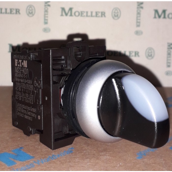 Jual Selector Switch 2 Posisi M22-WRLK-W-K11-W Eaton Moeller | Shopee Indonesia