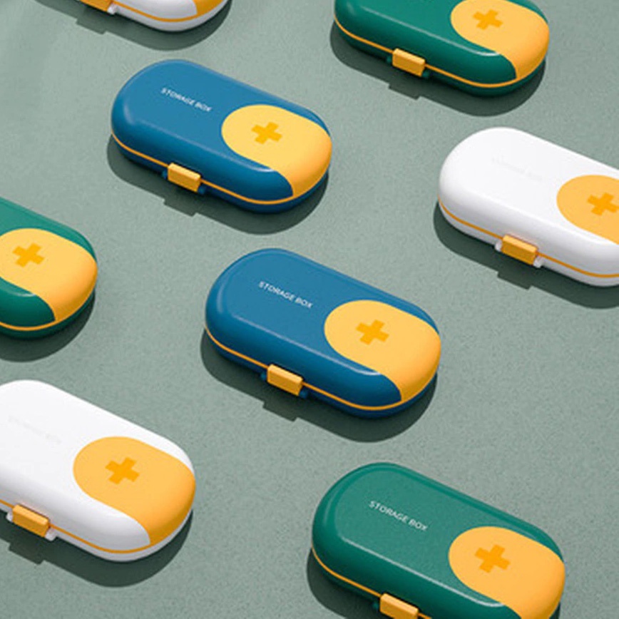 Jual Storage Box Kotak Obat Travel Medicine Tablet Pill Box - ACE01 ...