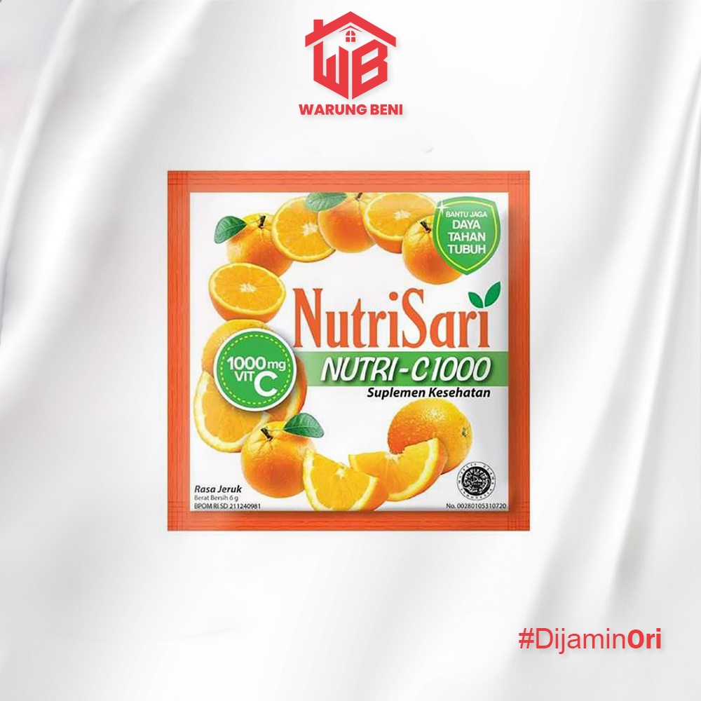 Jual NutriSari Nutri C-1000 Jeruk - Minuman Segar Bervitamin (40 Sachet ...
