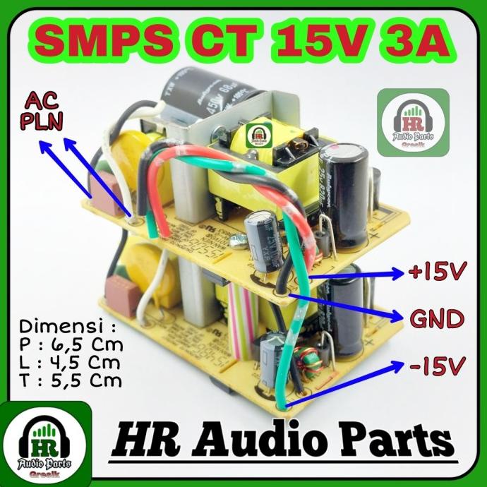 Jual Smps CT 15V 3A Power Supply for Tone Control / Equalizer / LPF ...