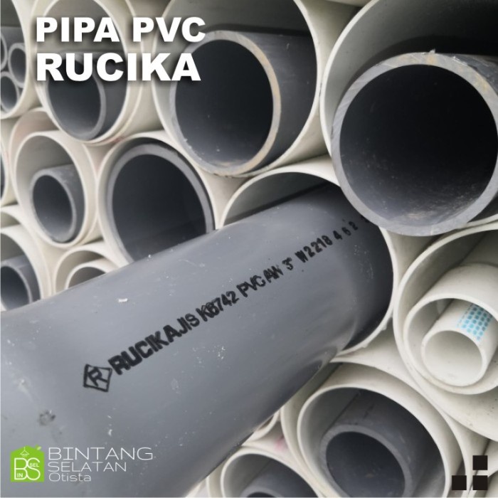 Jual Promo Pipa Pvc Rucika 1/2" / 3/4" / 1 "/Aw Abu Jis Standart | Shopee Indonesia