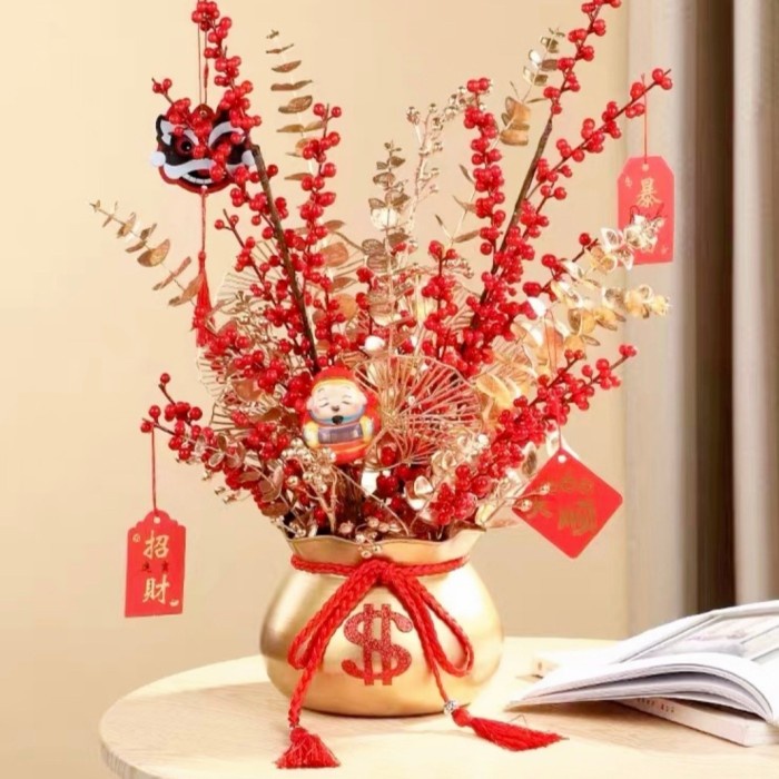 Jual Vas Bunga - Pot Bunga Emas Tembaga Dollar Vas Bunga Imlek Besi ...