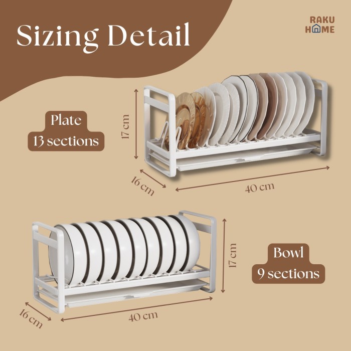 Jual DOKI DISH RACK TEMPAT PENGERING PIRING PENIRIS CUCI PIRING DRYING ...