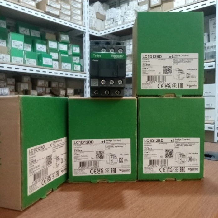 Jual Original Contactor Schneider Contactor Tesys Deca Lc1D12Bd ...