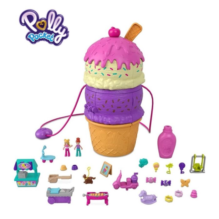 Jual Polly Pocket Ice Cream Mattel Spin and Reveal | Shopee Indonesia