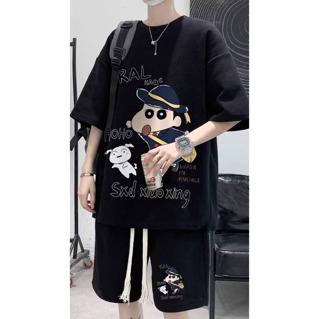 Jual Ssmy TZ176 Xiao xing Kartun Viral Jepang Sablon Cute Full Set Baju ...