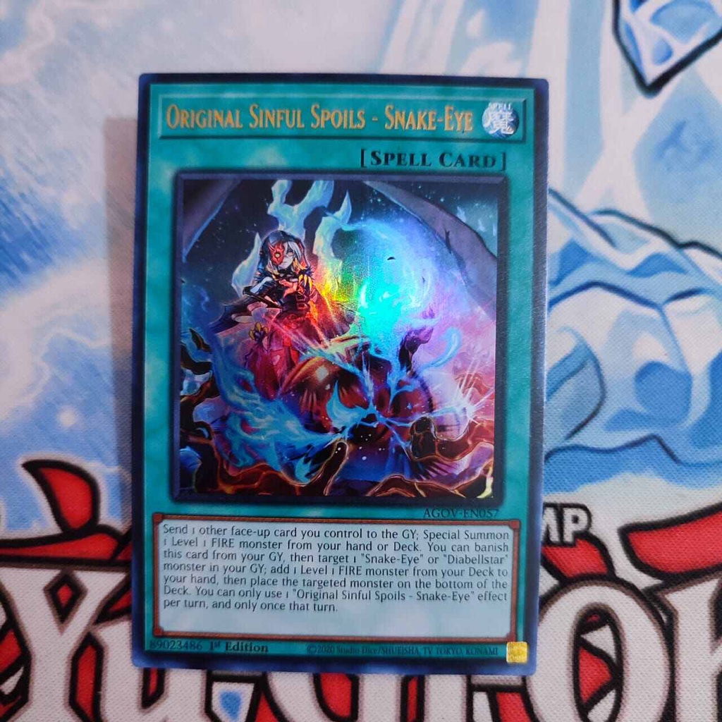 Jual yugioh original sinful spoils snake eye AGOV ultra rare 1st original | Shopee Indonesia