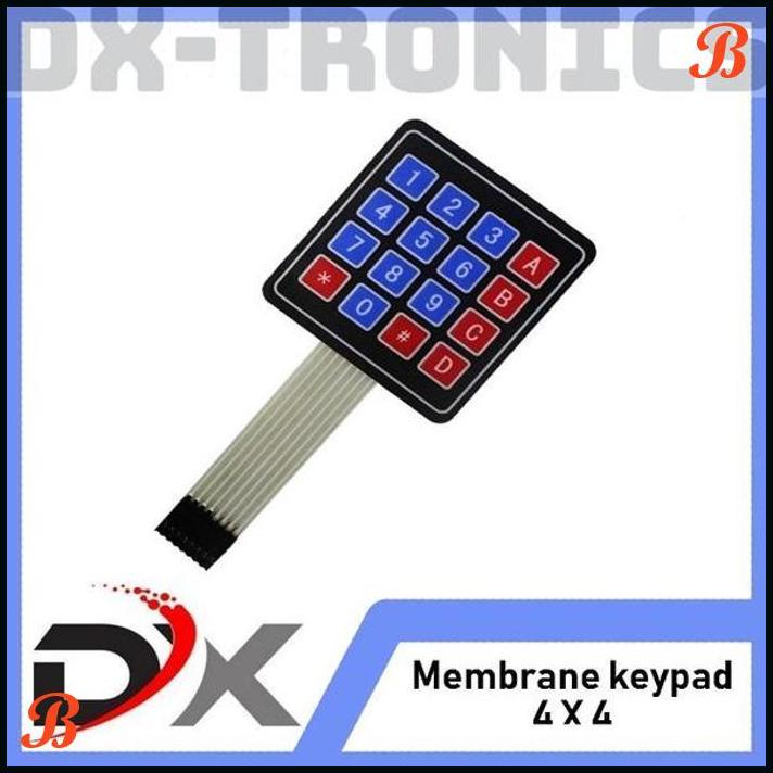 Jual MATRIX 4X4 ARRAY 16 KEY MEMBRANE MEMBRAN SWITCH KEYPAD ARDUINO 4 X 4 | EKL | Shopee Indonesia
