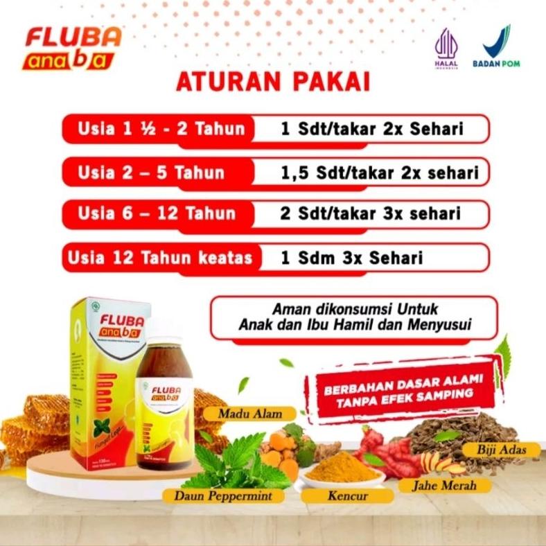 Jual New MADU FLUBA ANABA Herbal Atasi Flu Batuk Sakit Tenggorokan ...