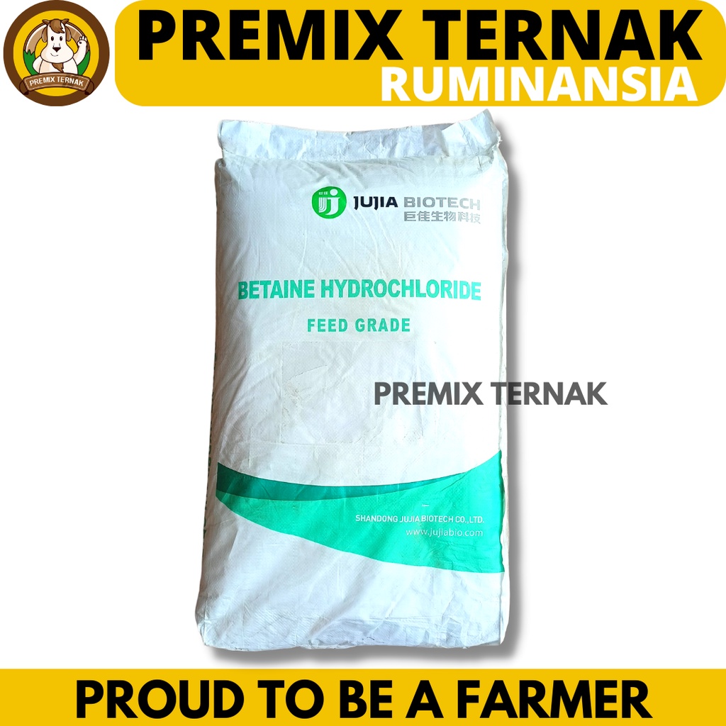 Jual BETAINE HCL JUJIA 500gr & 1kg - Betain Ternak - Super Amino ...